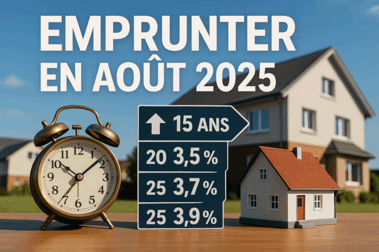 Emprunter en août 2025 : les taux à connaître pour 15, 20 et 25 ans - Actual Immo - septembre 2025
